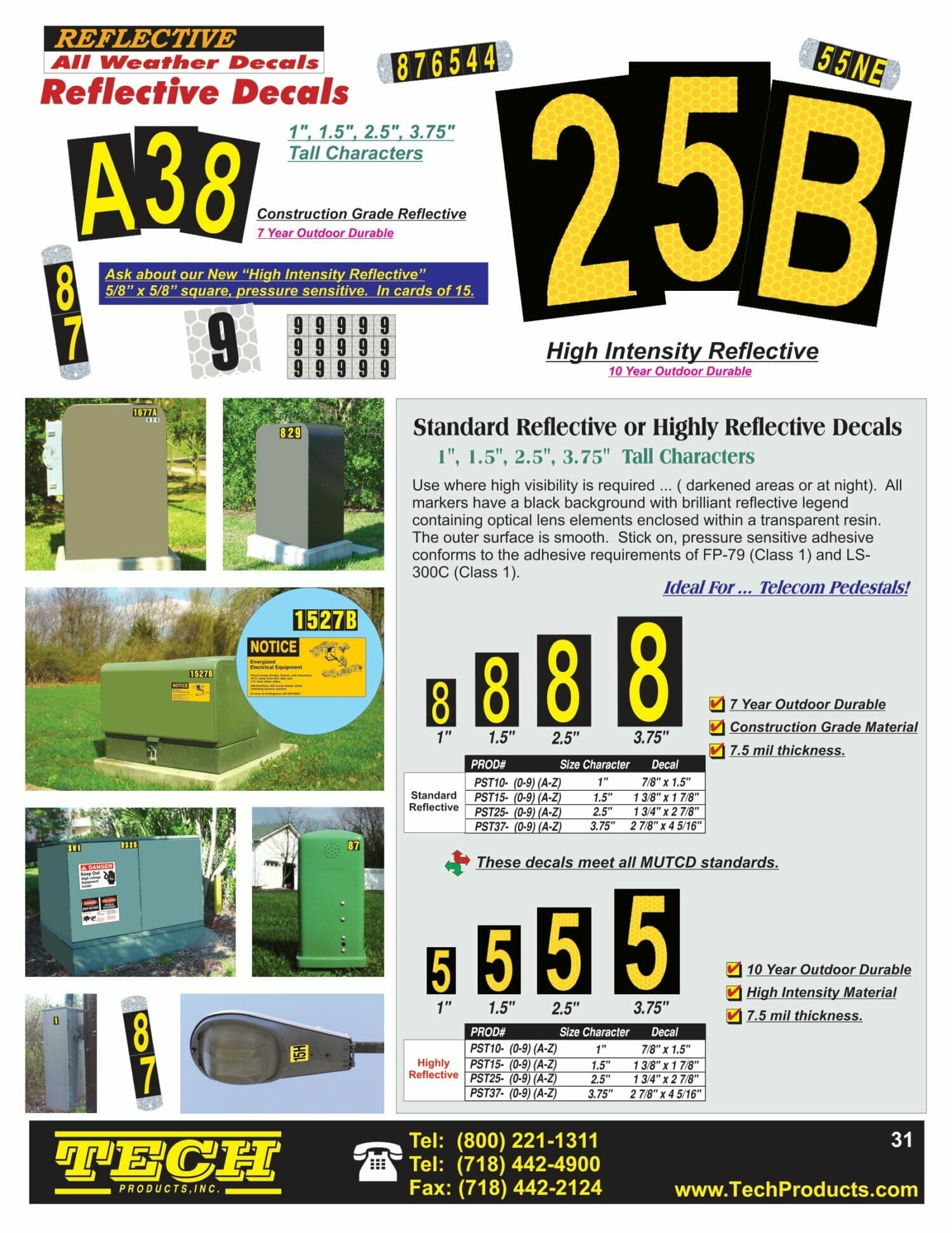 Outdoor Durable 3M Reflective Decals | Tech Products